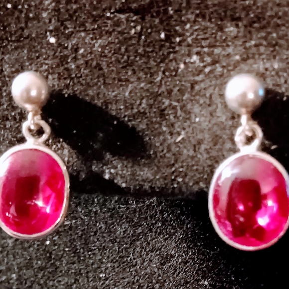 925 Sterling Silver | Jewelry | Vintage Sterling Silver Ruby Dropdown 2 ...